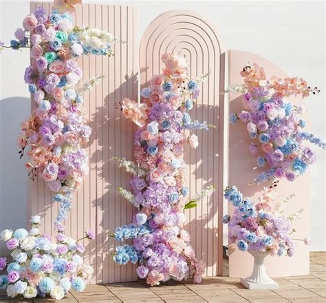 Pink Blue Purple Roses Flower Arrangement Affordable Flowers Diy