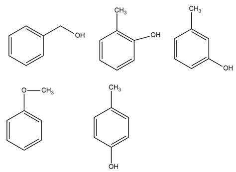 Find The Number Of Possible Isomers For C7H8O Retaining The Phenyl Ring