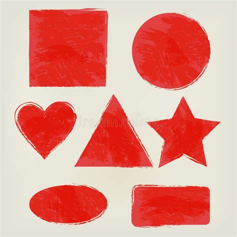 Red Square Triangle Circle Stock Illustrations 13039 Red Square