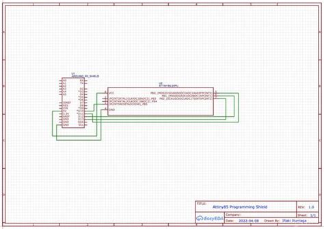attiny85 programmer shield for arduino uno share project pcbway