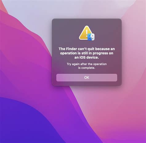 Need Help Please The Finder Cant Quit Because An Operation Is