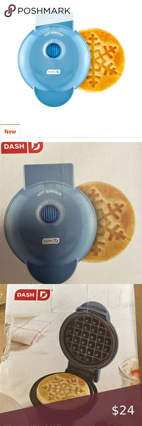 Dash Snowflake Waffle Maker Blue In 2022 Waffle Maker Dash Blue