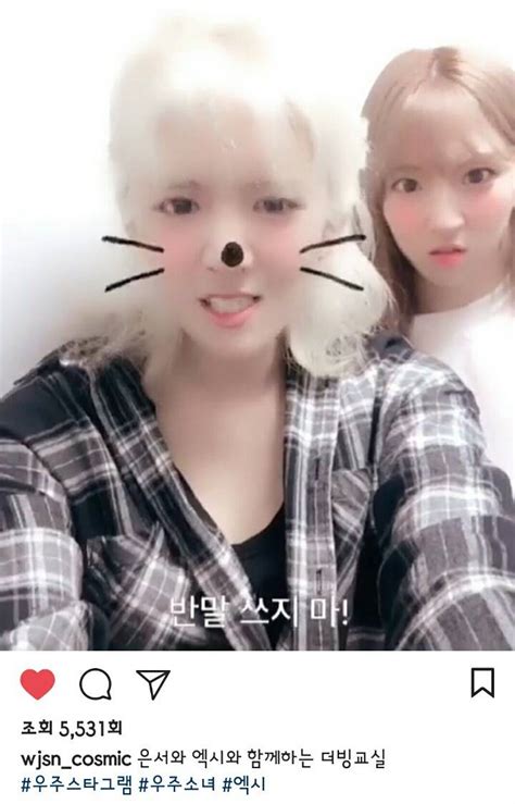 우주소녀 인스타 은서와 엑시와 함께하는 더빙교실 인스티즈 Instiz 이슈 카테고리