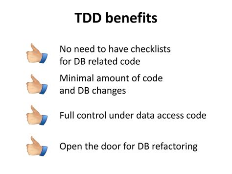 TDD For DB Integration PPT