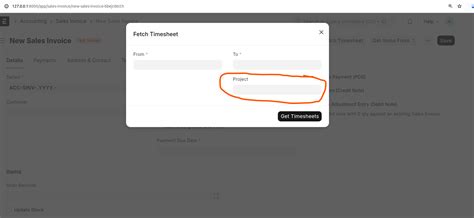 Tried To Hide PROJECT From SALES INVOICE TIMESHEET But Its Yet Showing ERPNext Frappe Forum