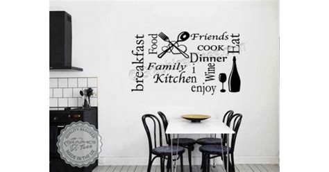Kitchen Wall Sticker Quote Wall Art Collage Kitchen Word Montage Decor