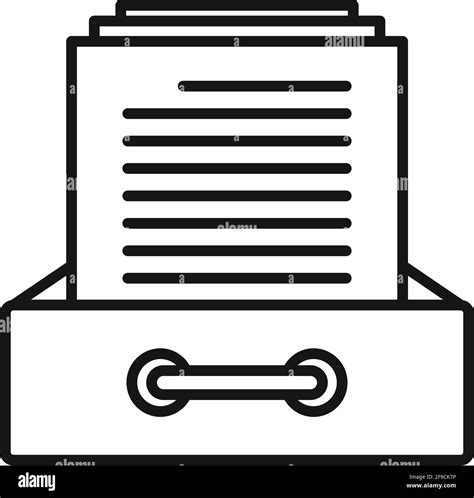 Workflow Document Icon Outline Style Stock Vector Image Art Alamy
