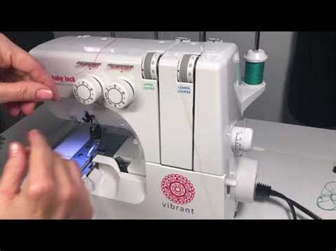How To Thread A Babylock Vibrant Serger Youtube