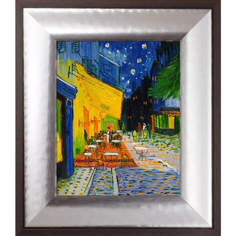 La Pastiche Cafe Terrace At Night Vincent Van Gogh Steelnatural Wood
