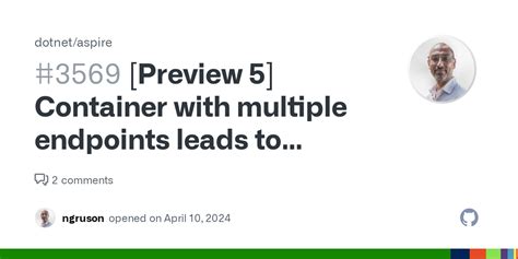 Preview 5 Container With Multiple Endpoints Leads To