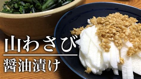 【酒の肴レシピ】山わさびの醤油漬け 長芋短冊 —旬— ご飯のお供にも Youtube