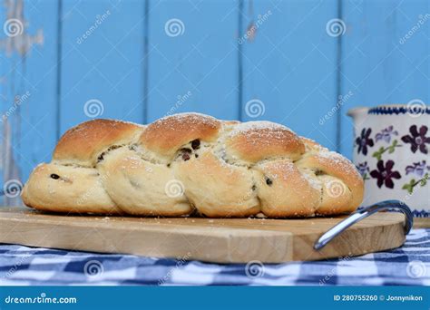Chalka Or Challah Bread Stock Photo Image Of Board 280755260