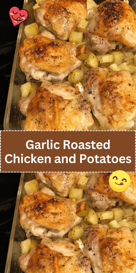Garlic Roasted Chicken And Potatoes