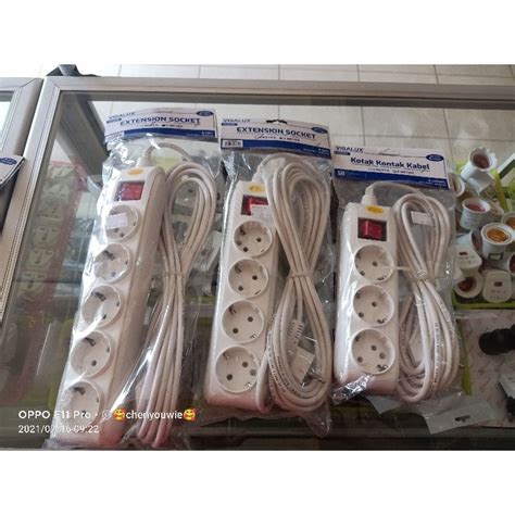 Jual Visalux Extension Socket 5 Meter Shopee Indonesia