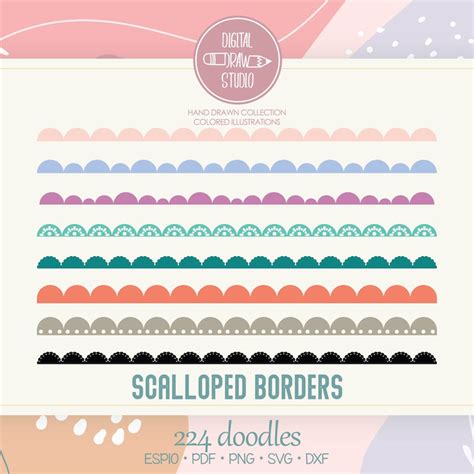 Lace Border Svg Etsy