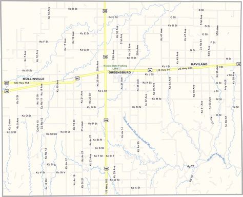 Kiowa County Map Kansas US County Maps