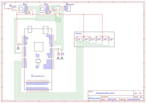 Arduino Timer Pinewood Derby Easyeda Open Source Hardware Lab