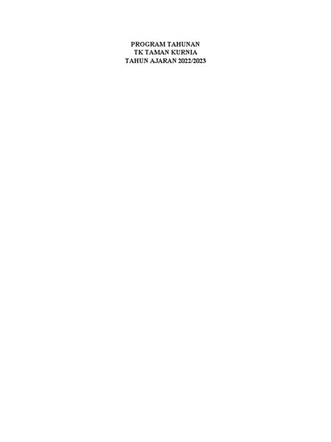 Program Tahunan Pdf