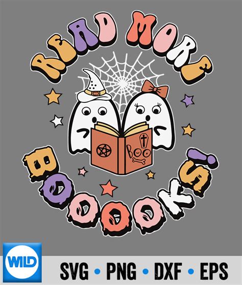 Halloween Svg Read More Booooks Ghost Halloween Teacher Book Library