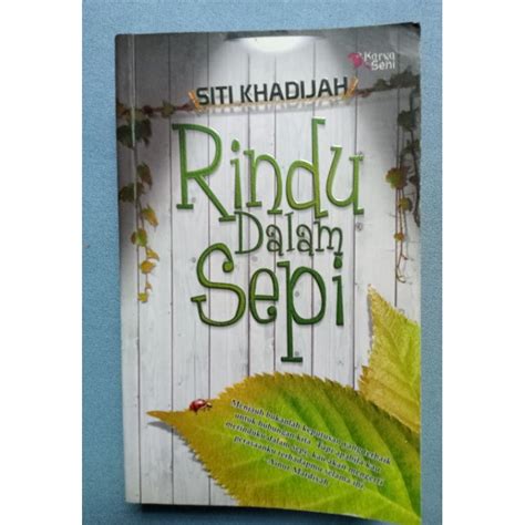 Preloved RINDU DALAM SEPI Siti Khadijah Shopee Malaysia