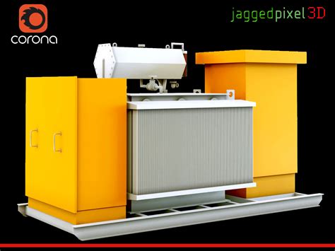 Electrical Transformer Mini Substation By Reliable Transformers 3d
