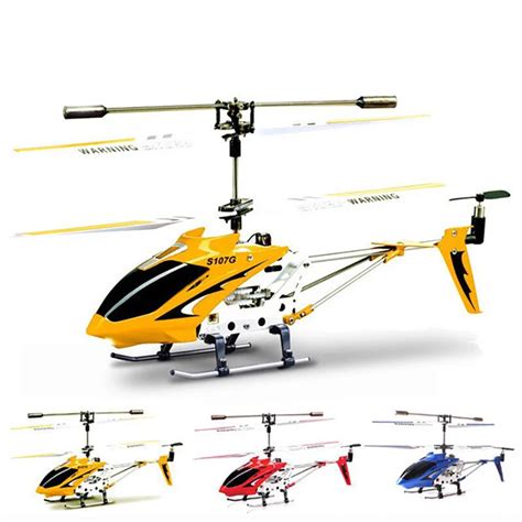농업용 드론 Rc 헬기 헬리곱터 Syma S107g 3 채널 원격 제어 헬리콥터 자이로 합 티몬
