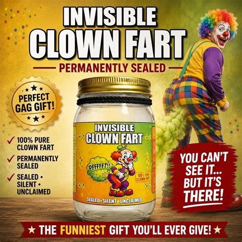 Unsichtbares Clown Fart Gag Geschenk Versiegelter Fart Prank