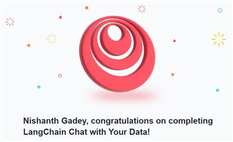 Langchain Ai Chatbotdevelopment Deeplearningai Generativeai Nlp Nishanth Gadey
