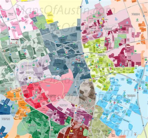 Georgetown Tx Zip Code Map
