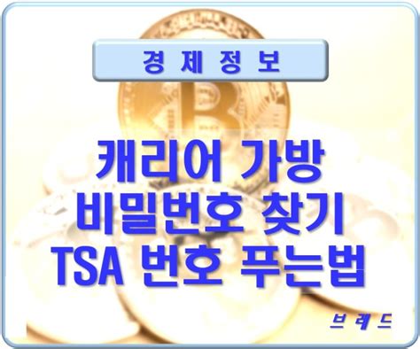캐리어비밀번호 찾기 Tsa 캐리어 번호 푸는법 시원하게열자~ 네이버 블로그