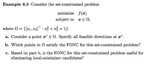 solved example 6 5 ﻿consider the set constrained problem