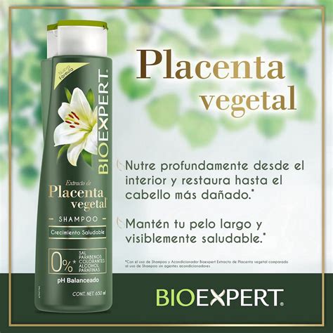 Bioexpert Shampoo Extracto De Placenta Vegetal 650ml
