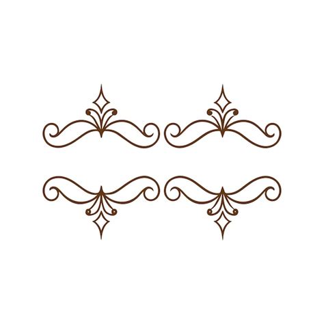 Premium Vector Dividers Thin Line Elements Set Border Underline For
