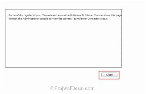 Enable Teamviewer Connector Within Microsoft Intune