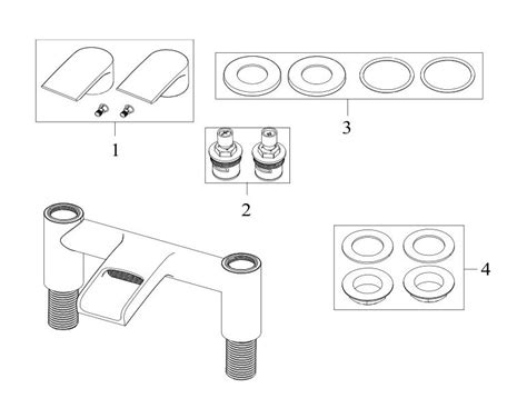 Bristan Glide Waterfall Bath Filler Tap Spares Bristan Bathroom