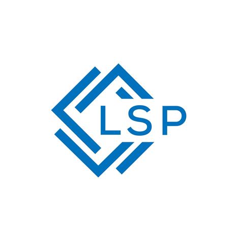 Lsp Letter Logo Design On White Background Lsp Creative Circle Letter