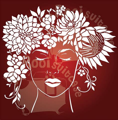 Iris Face Die Rooi Suitcase