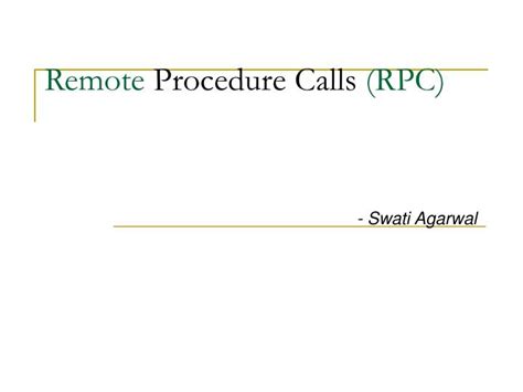 Ppt Remote Procedure Calls Rpc Powerpoint Presentation Free