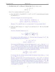 Econ 704 Handout 12 Solution Pdf Economics 704 Handout 12 1 Modified From 12 7 In Hansen S