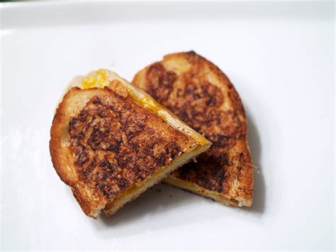 Cheddar Grilled Cheese Wgarlic Crusted Sourdough