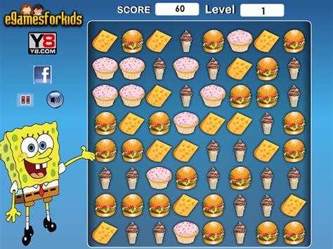 Spongebob Food Match Play Online On Flash Museum 🕹️