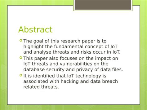IoT Threats To Database Security Desklib