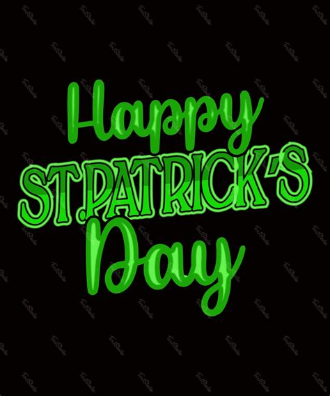 Bonne fête de la Saint Patrick Fichier Vecteur Gratuit TextStudio