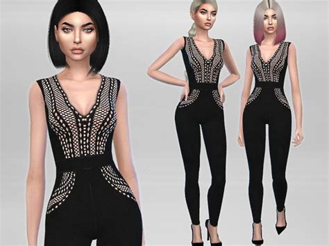Puresim S Saskia Sims Jumpsuit Sims Jumpsuit Chic