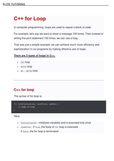 Summary C For While Do While Loops Problem Solving With Csavitch8e 1681 Stuvia Us