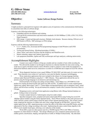 Oliverstoneswresume Pdf