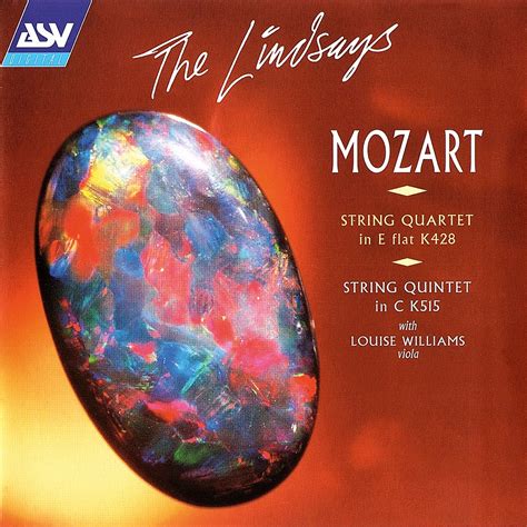 Mozart String Quartet No 16 String Quintet No 3” álbum De Lindsay