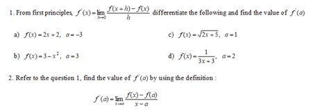 Solved Refer To The Question Find The Value Of F A By Chegg Com
