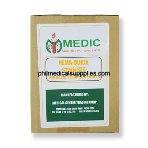 Hema Quick Stain Set 500t Medic Philippine Medical Supplies