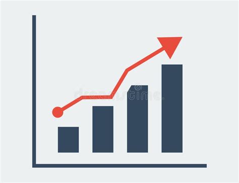 Growing Graph Vector Icon Stock Vector Illustration Of Abstract 111433131
